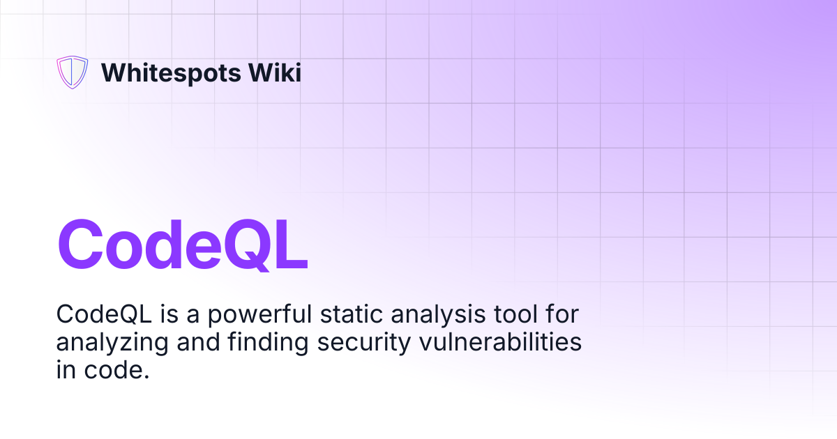 CodeQL | Whitespots Wiki